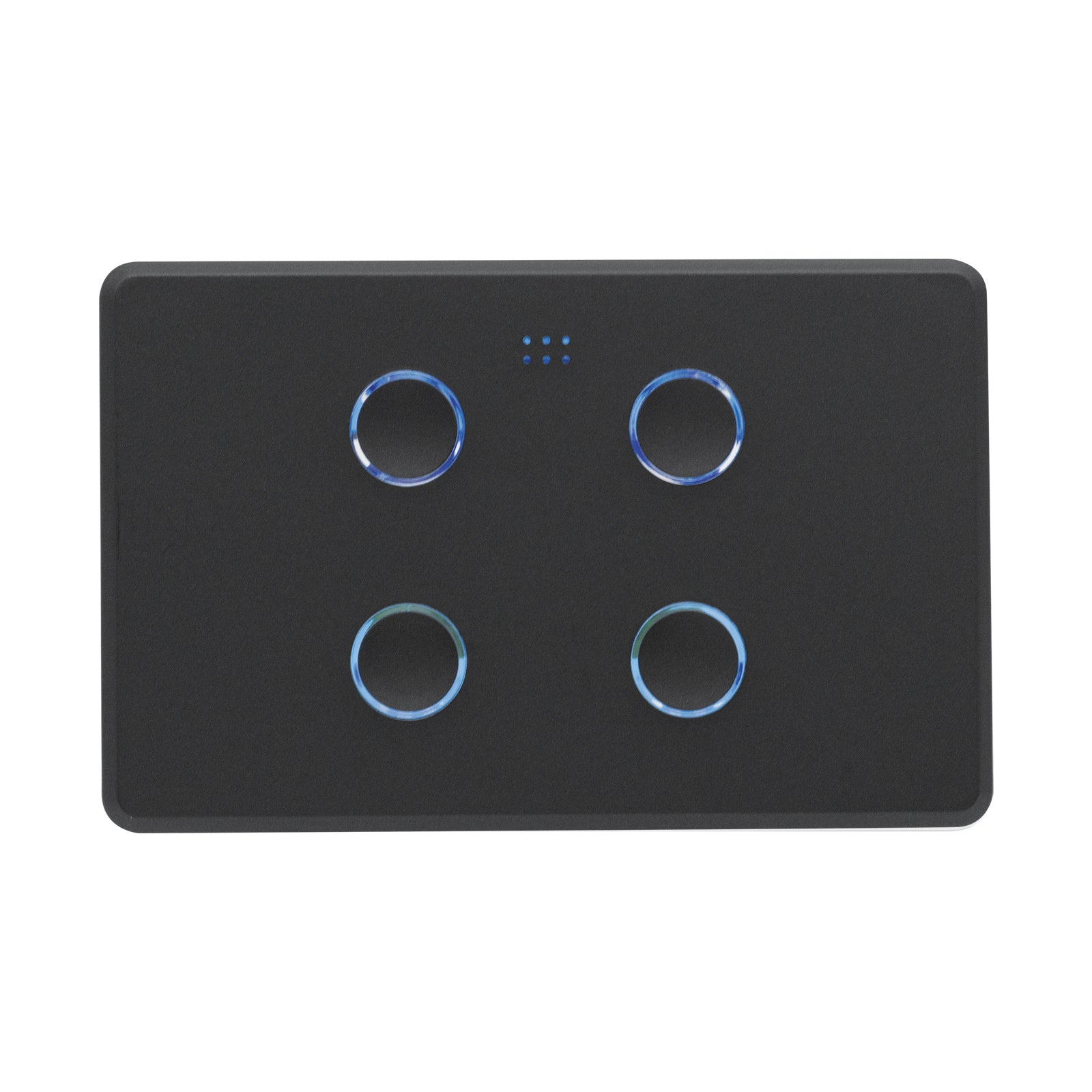 DETA Matte Black Grid Connect Smart Quad Gang Touch Light Switch