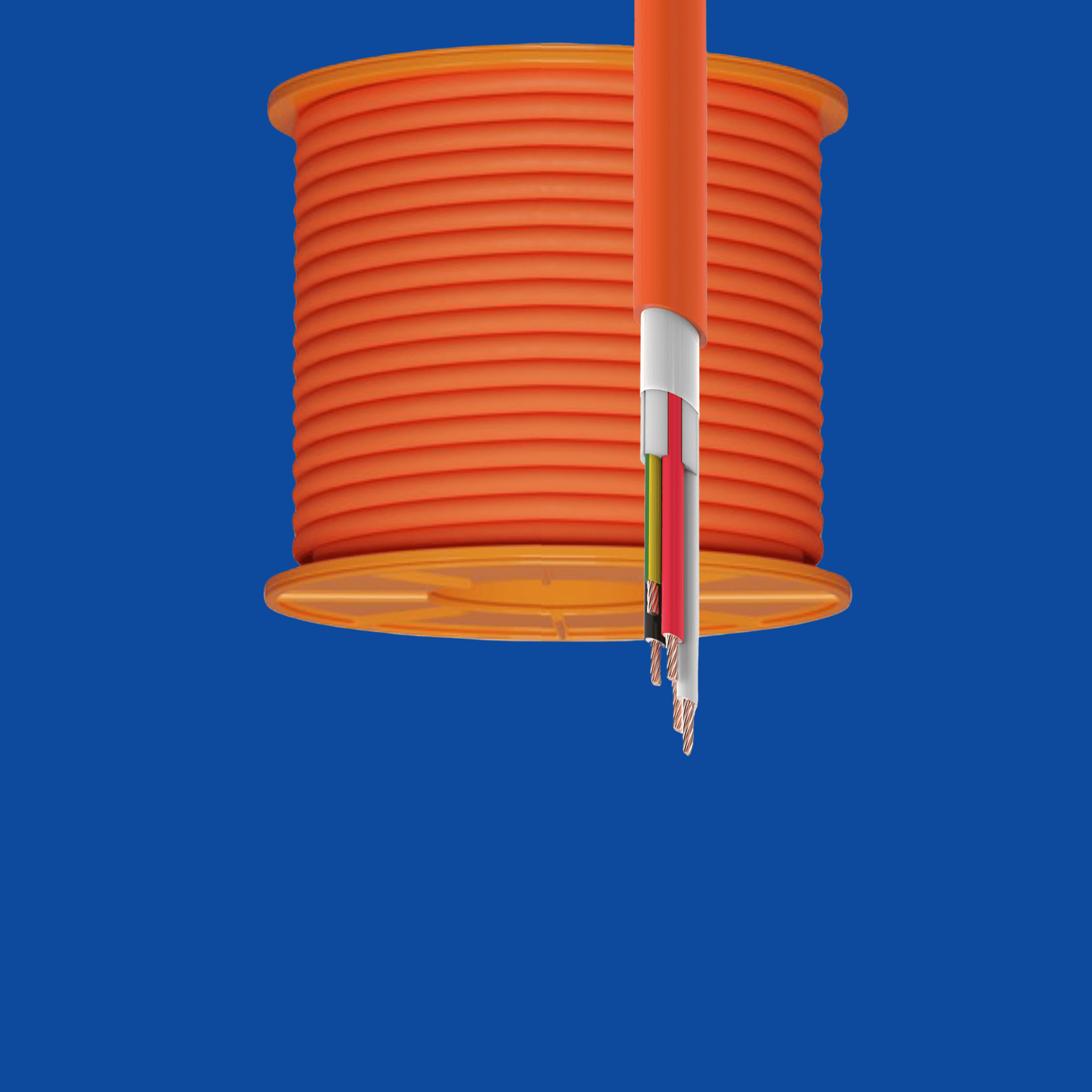 Orange Circular Cables | Reliable & Durable by DETA Electrical