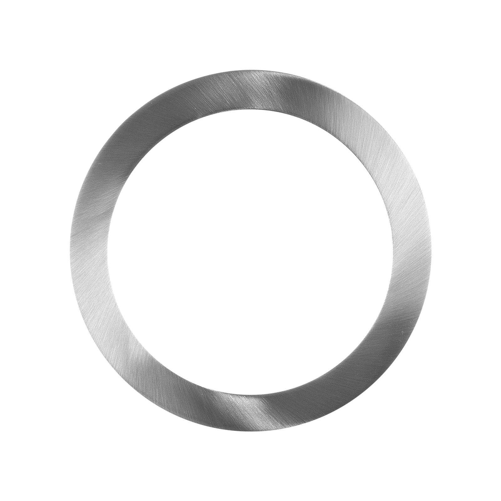 DETA 110mm Brushed Nickel Finish Twist On Frames - 2 Pack