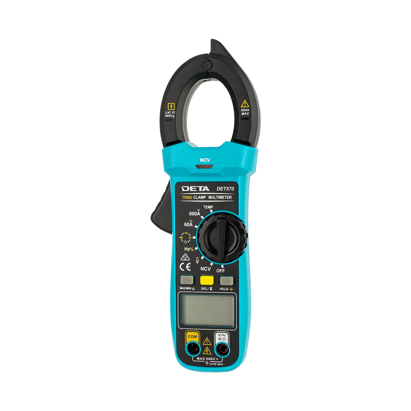 DETA 600V True-RMS Digital Clamp Meter