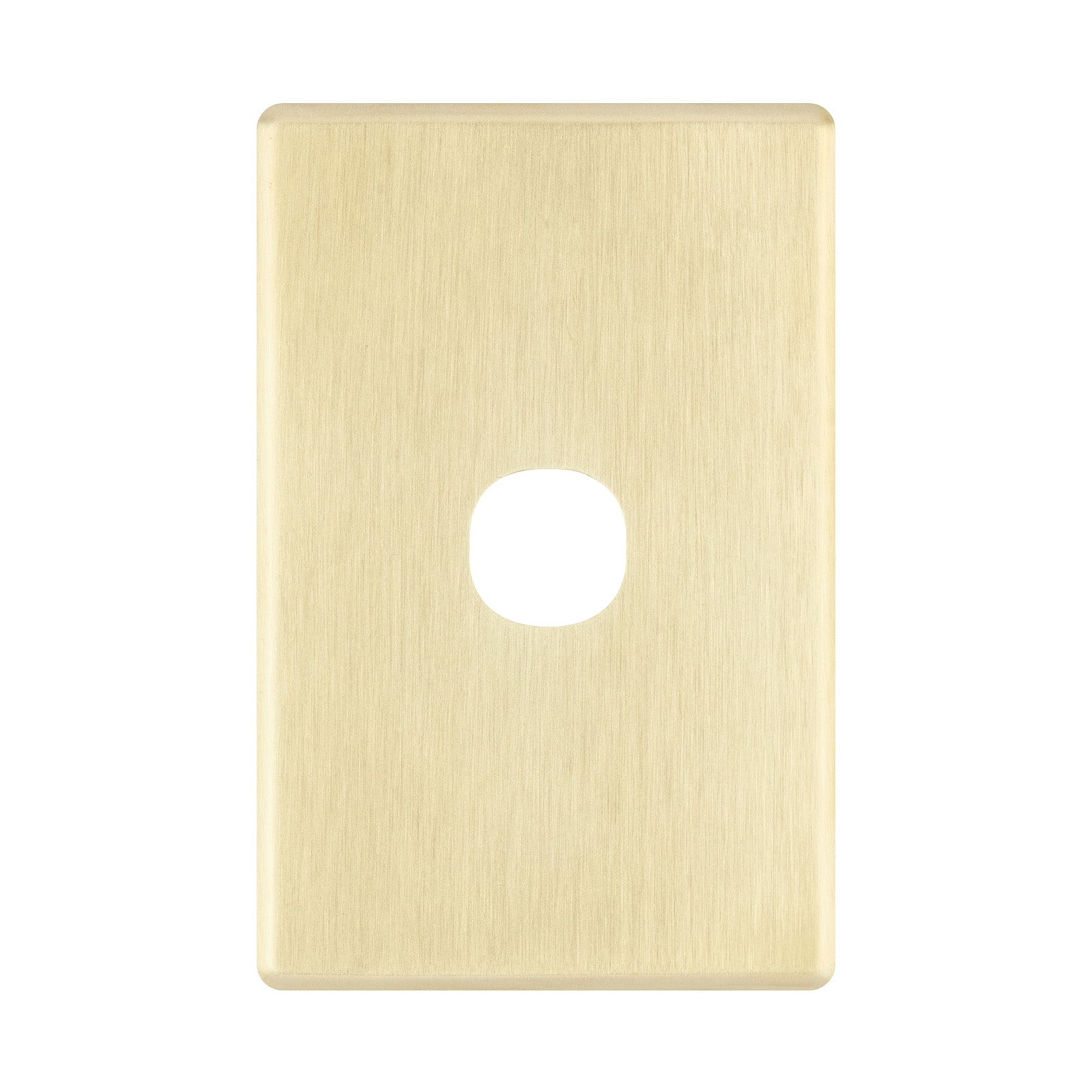 DETA Brushed Gold Finish S-Line 1 Gang Switch Cover Plate