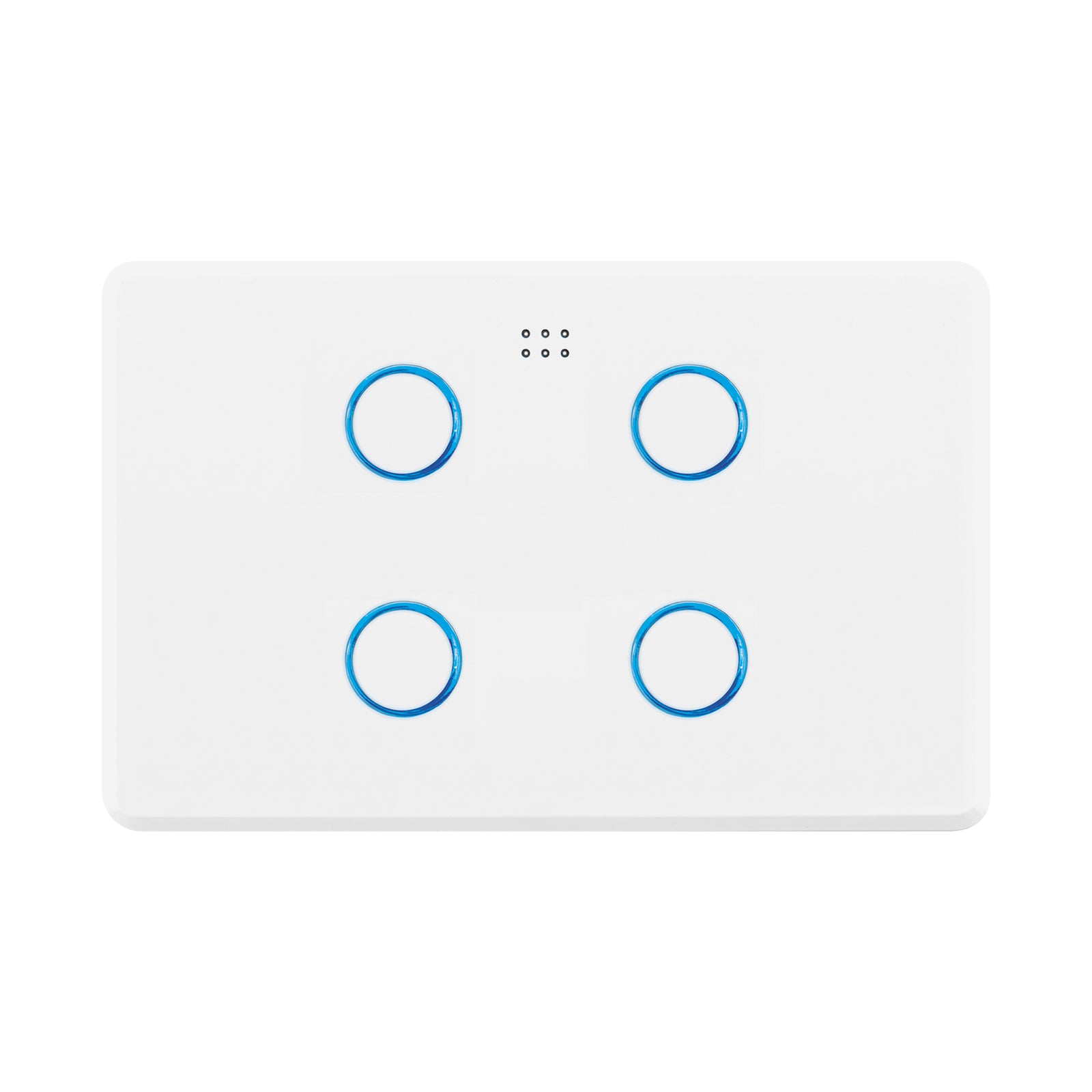 DETA Gloss White Grid Connect Smart Quad Gang Touch Light Switch