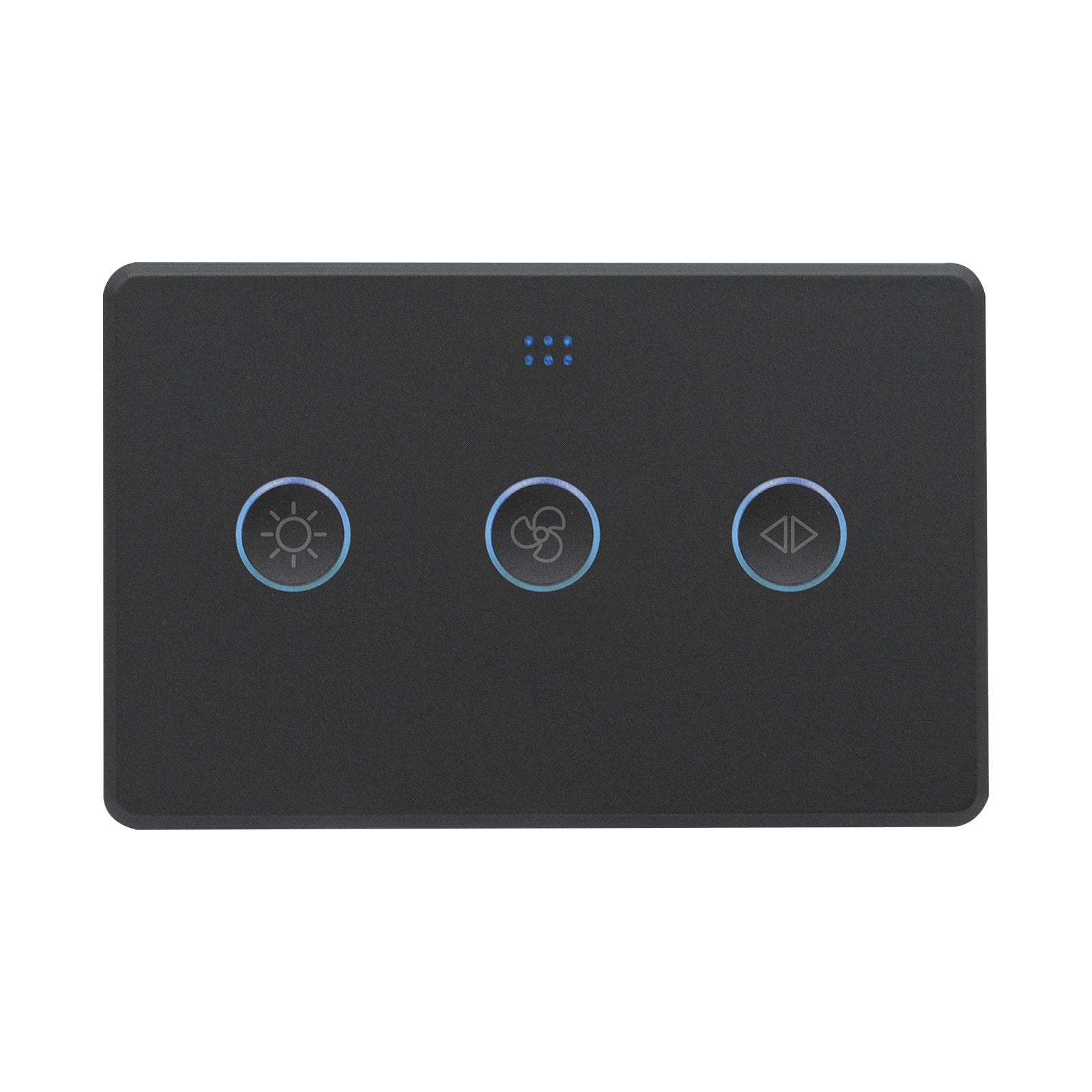 DETA Matte Black Grid Connect Smart Single Fan Speed Controller with T