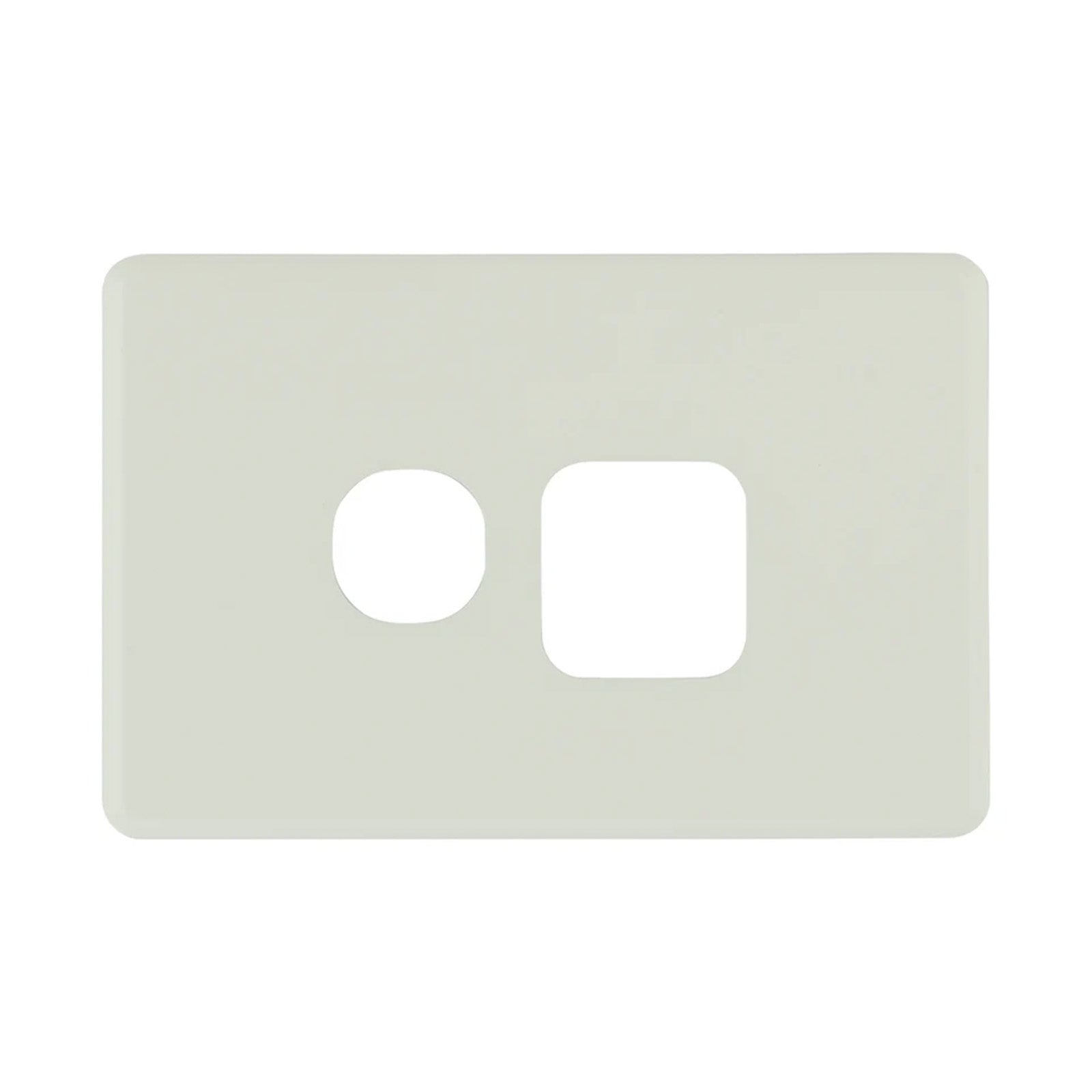 DETA S-Line Single Antique White PowerPoint Cover Plate