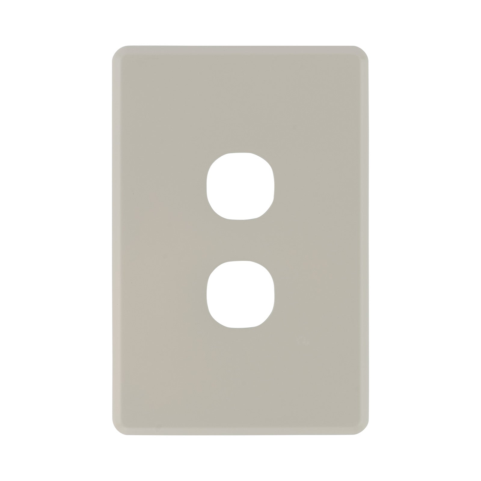 DETA Stone Taupe S-Line 2 Gang Switch Cover Plate
