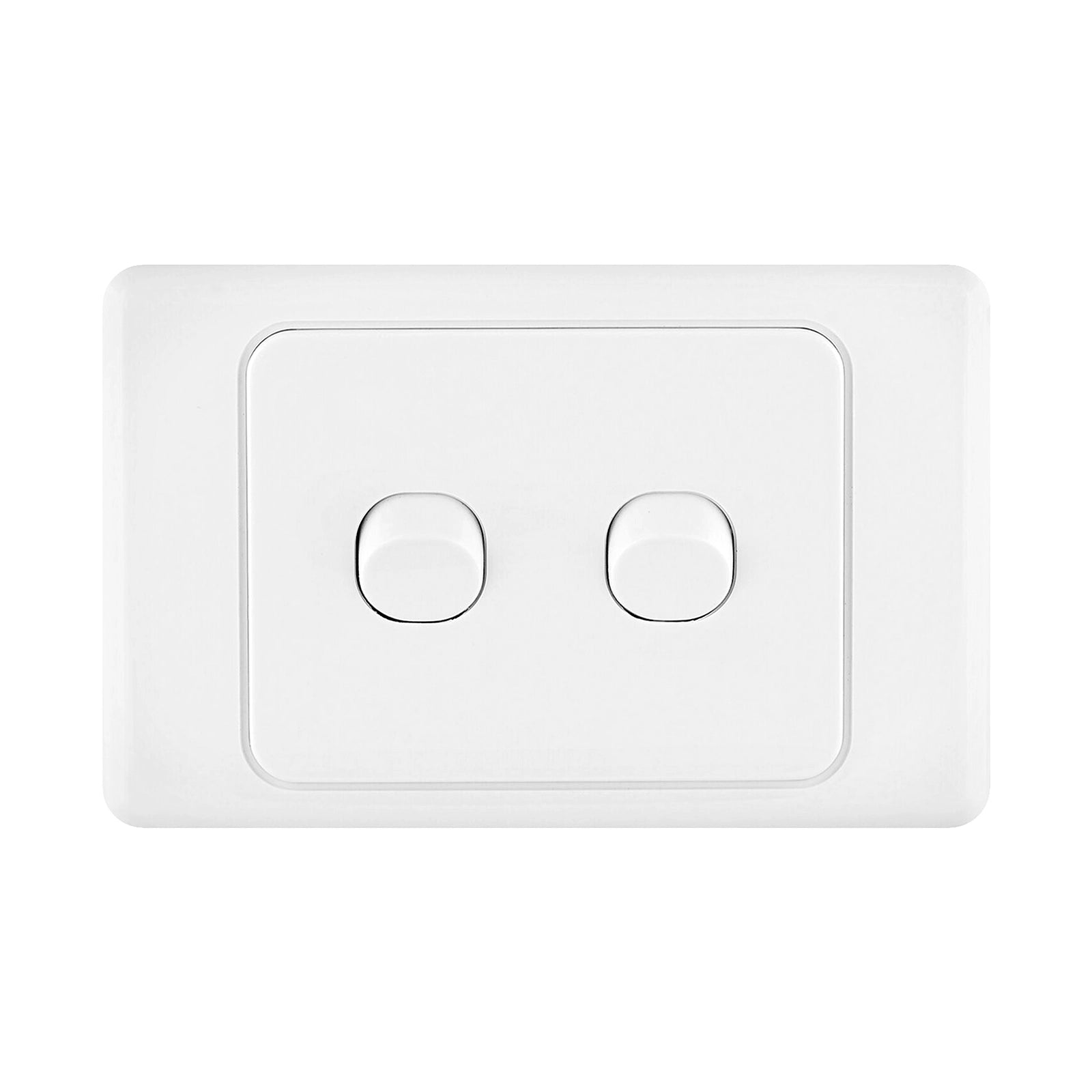 DETA White Double Gang Switch