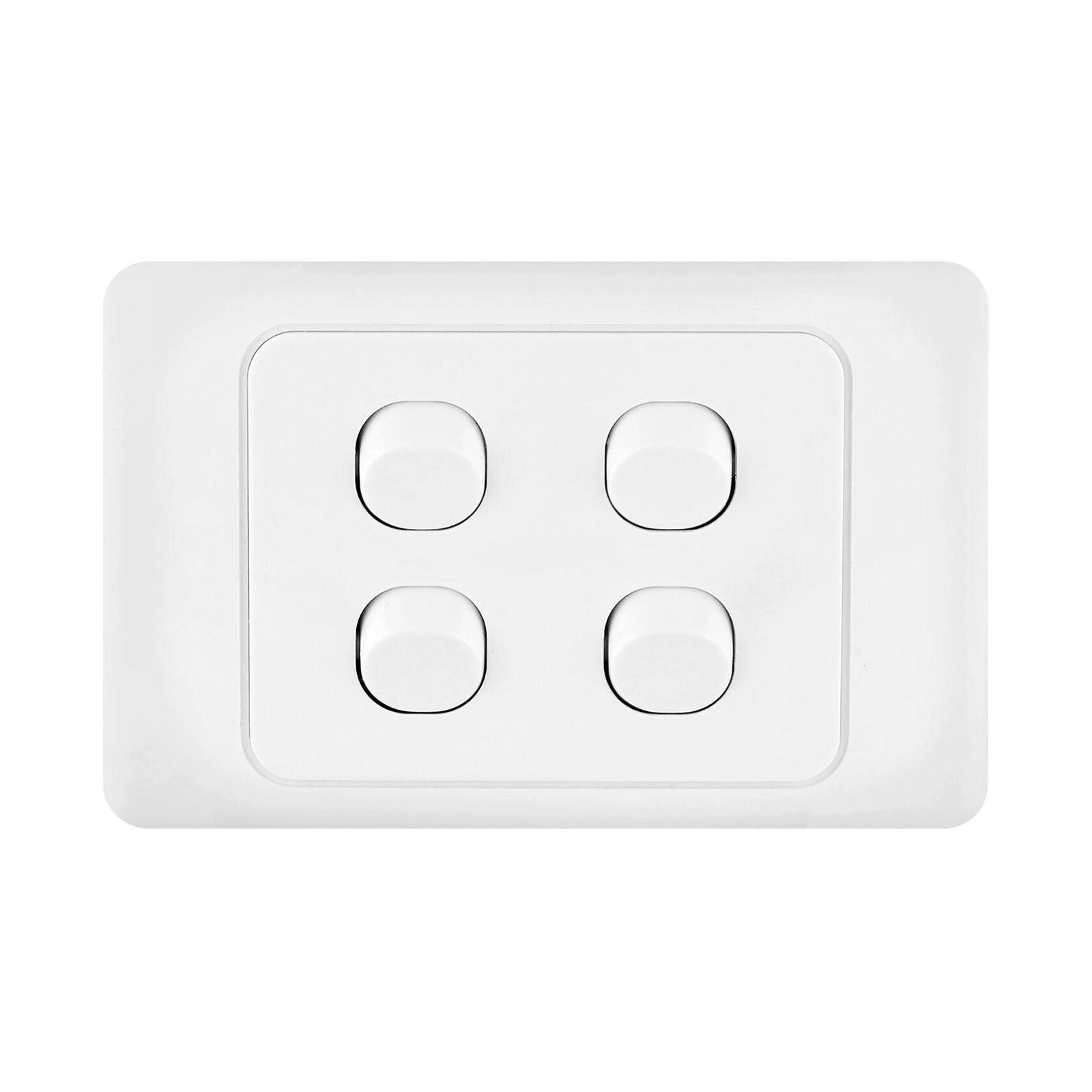 DETA White Quad Gang Switch