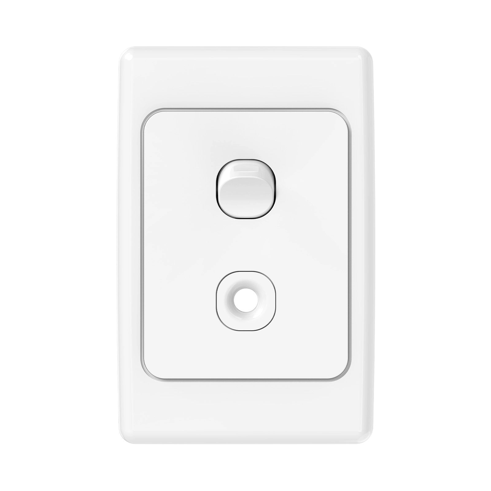 DETA White Switched Fixed Cable Outlet