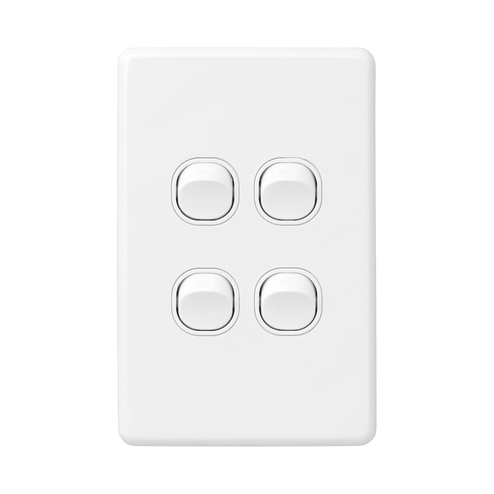 DETA X6 Gloss White Quad Vertical Switch