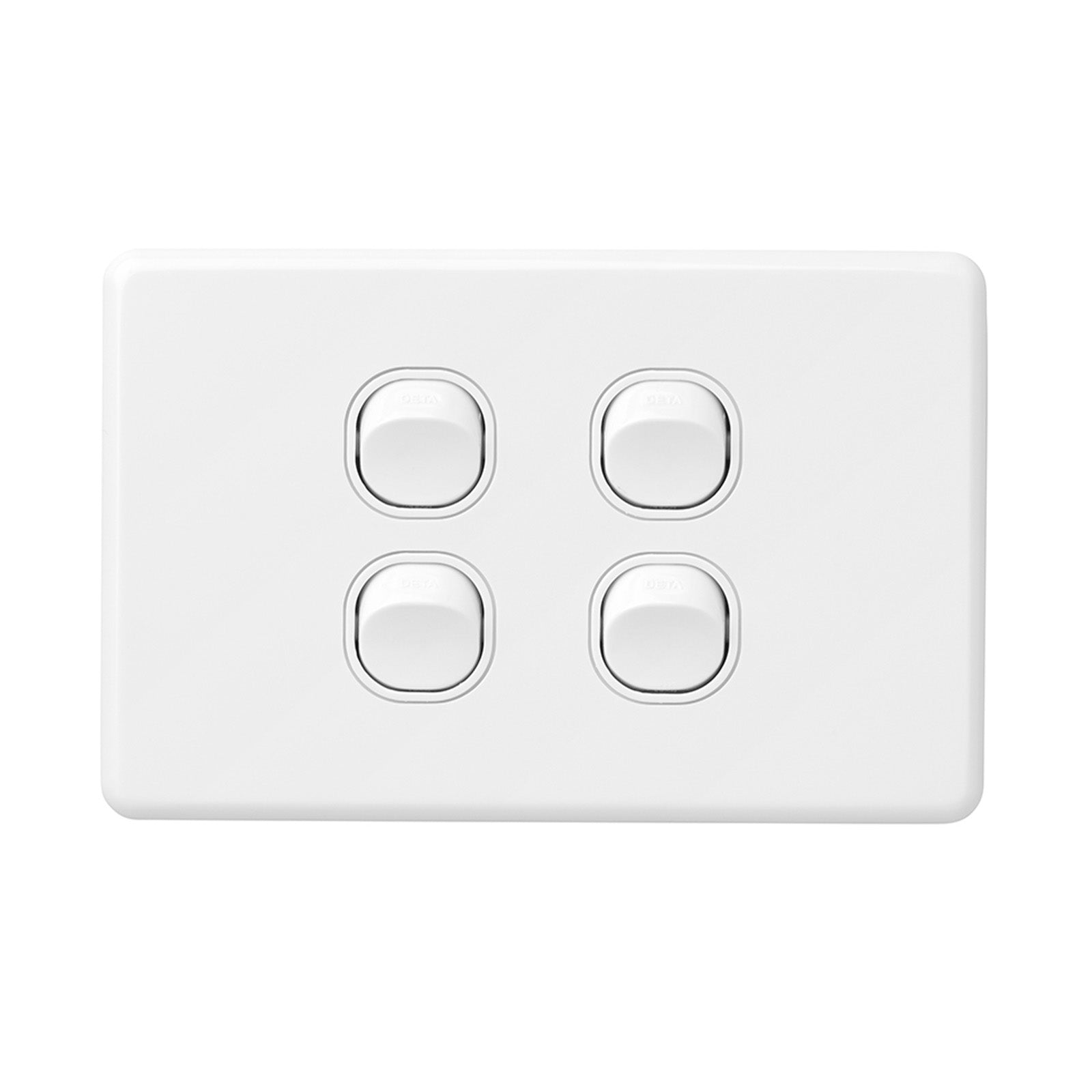 DETA X6 White Quad Horizontal Switch