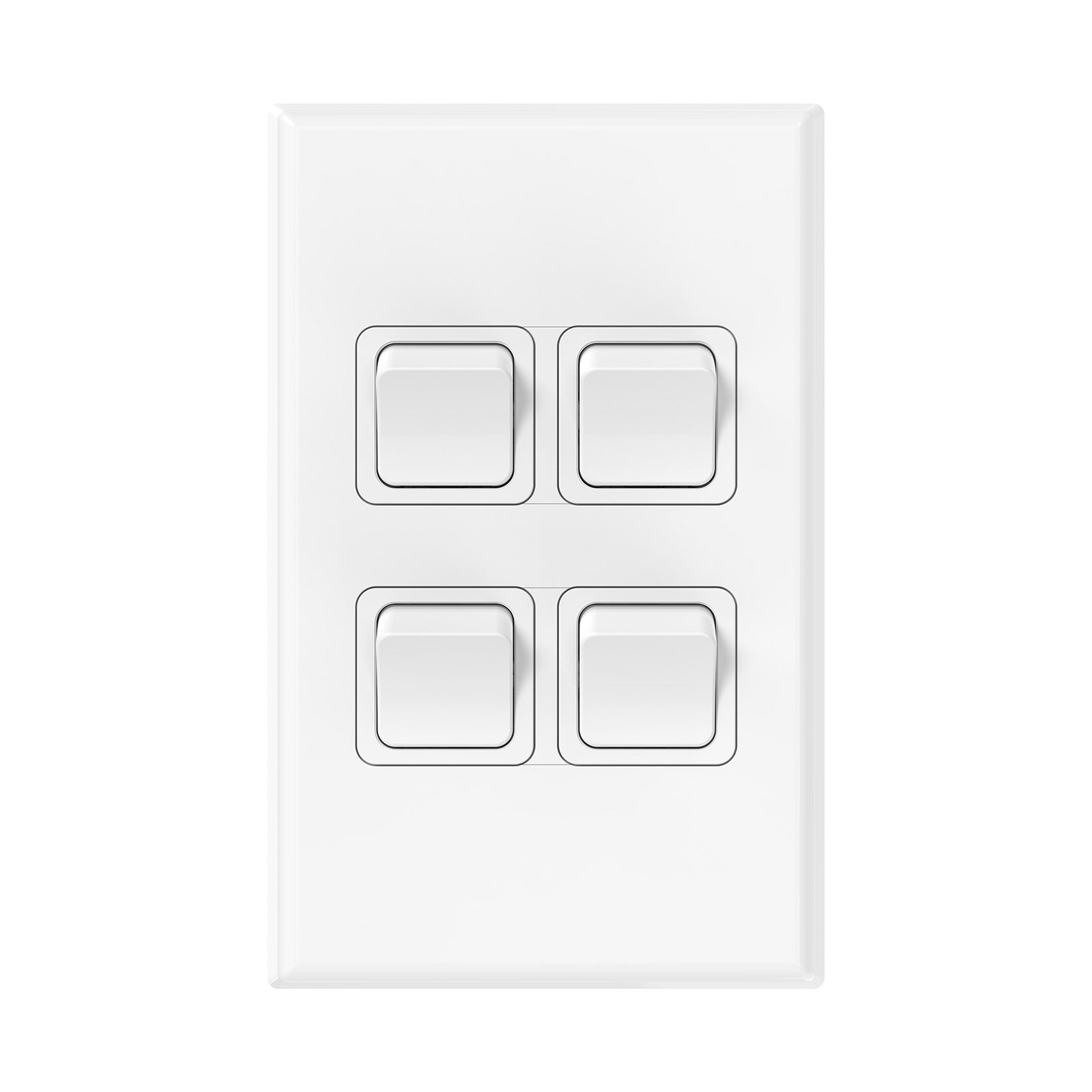 DETA X7 White Vertical Quad Gang Switch